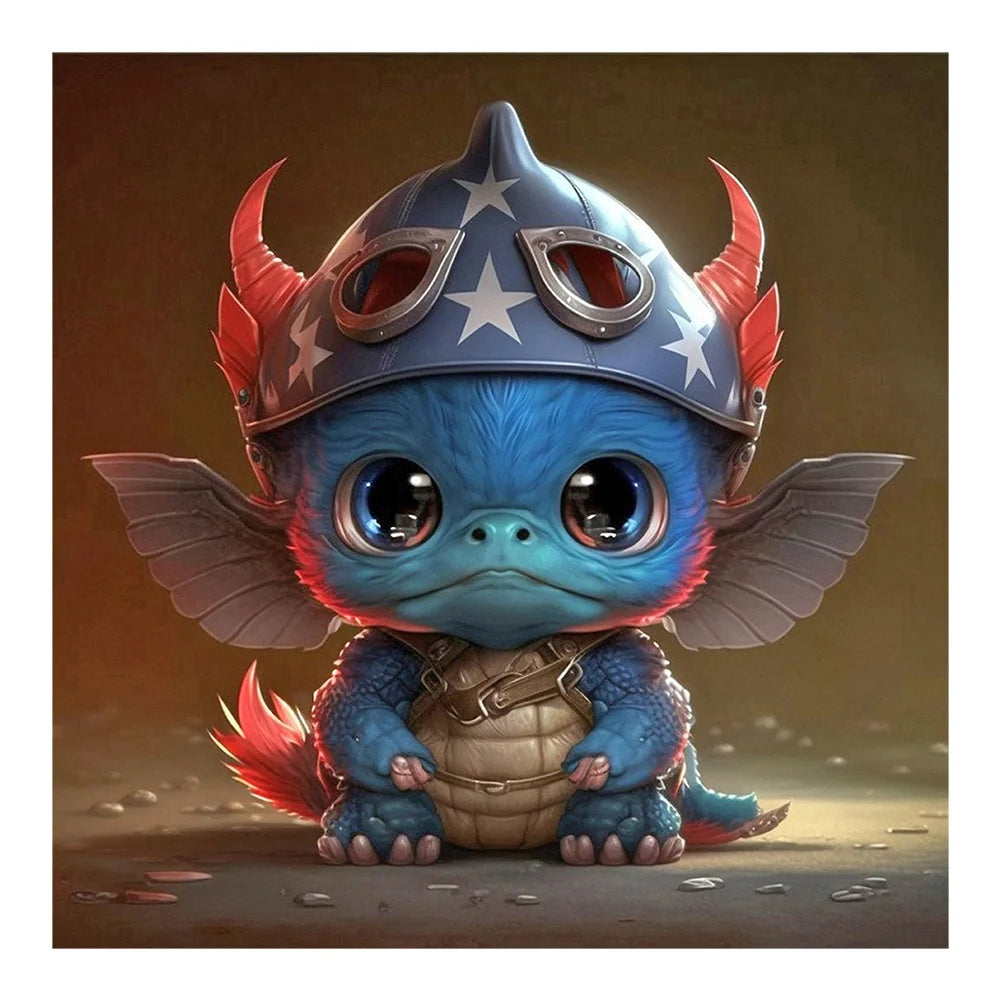 Captain America Dragon Diamond Painting – Color-Full Creations