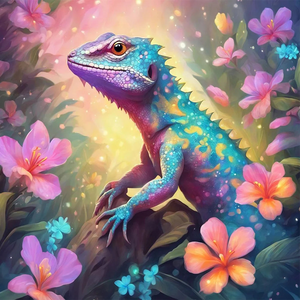 Lizard Diamond Painting – Color-Full Creations
