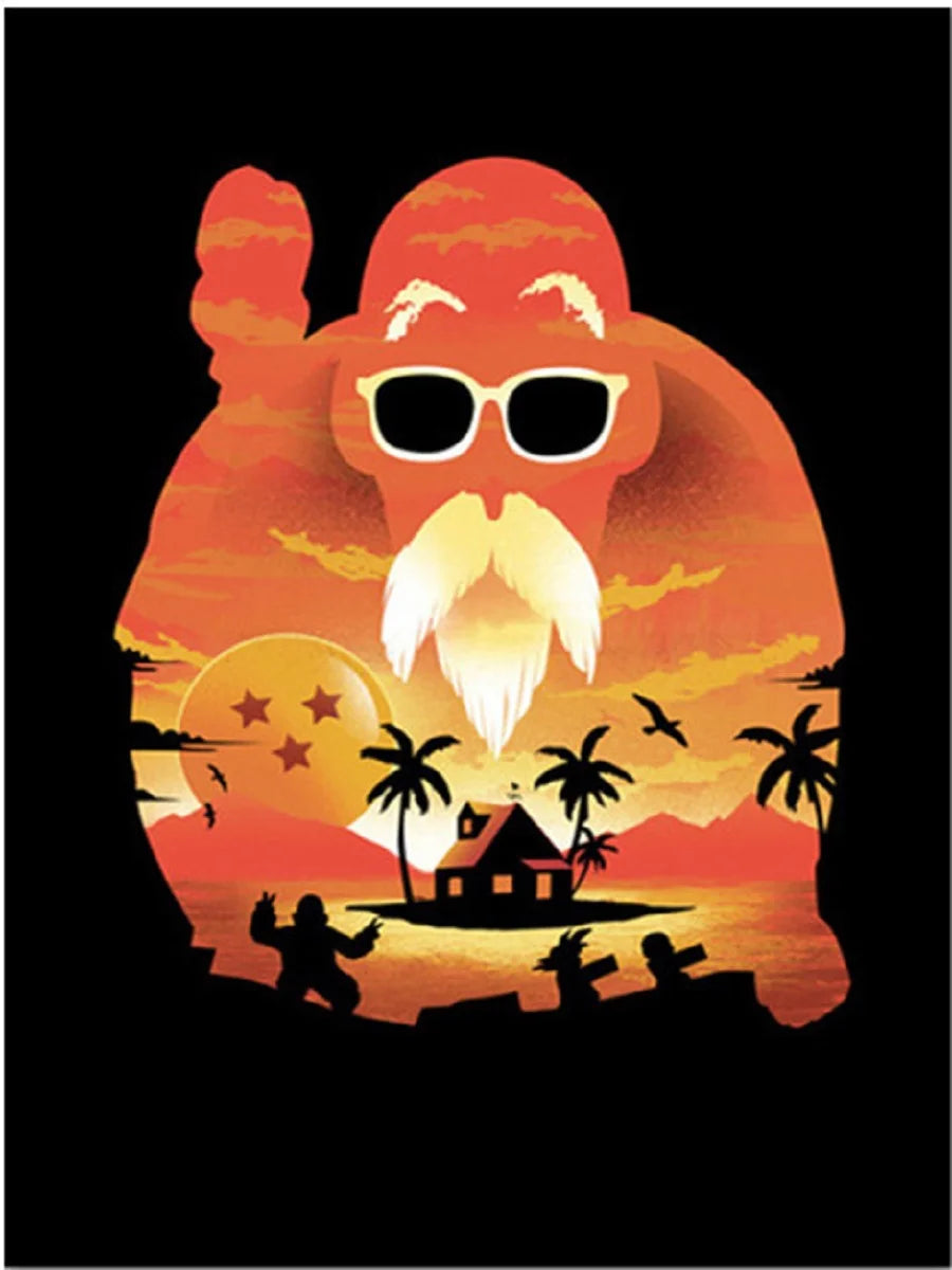 Dragon Ball Z Master Roshi Silhouette Diamond Painting – Color-Full ...