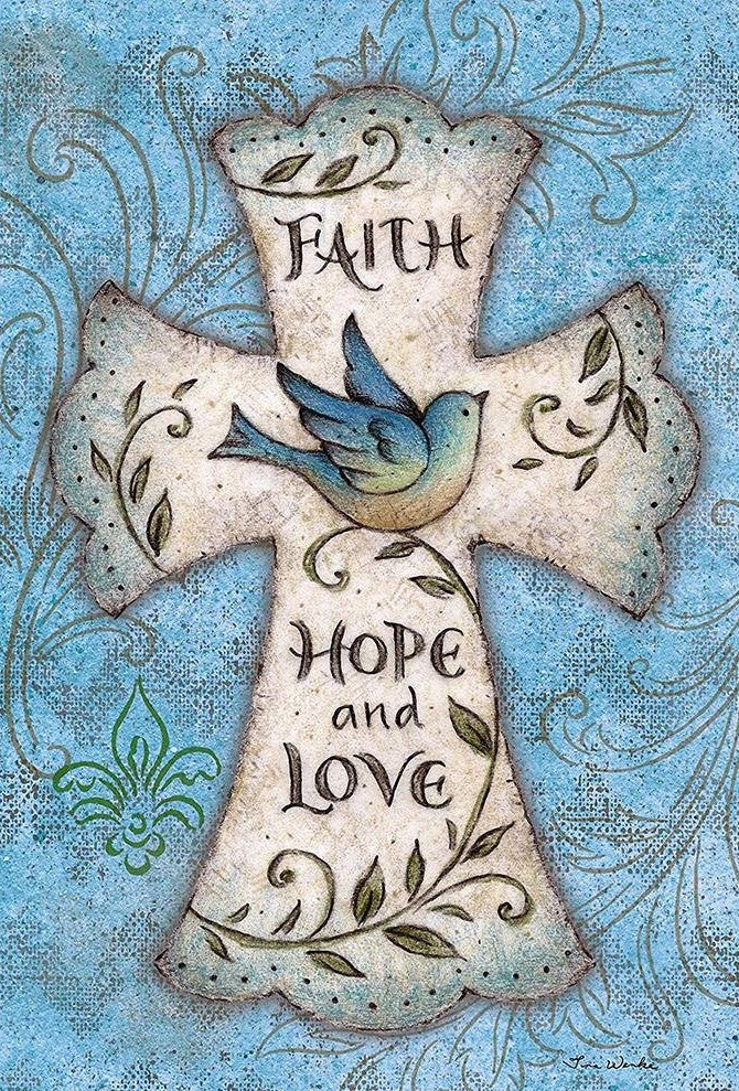 Faith Hope and Love Cross Diamond Painting – Color-Full Creations